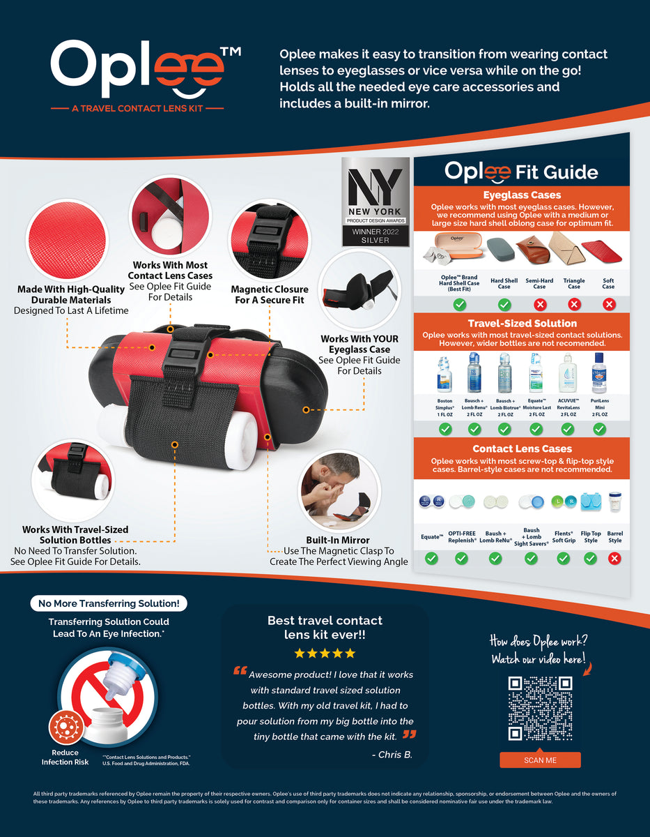 Oplee™ Launches Retail Sales Program for Optical Retailers – Oplee™ Travel Contact Lens Case